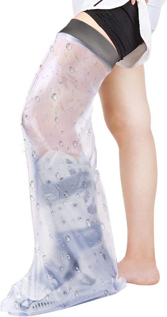 Waterproof Full Leg Cast Shower Cover | Quadriceps Tendon Tear